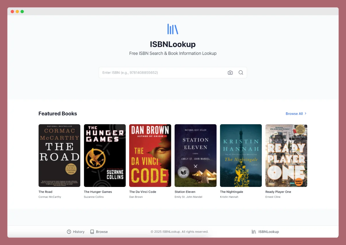 ISBNLookup - Free ISBN Search & Book Information Lookup